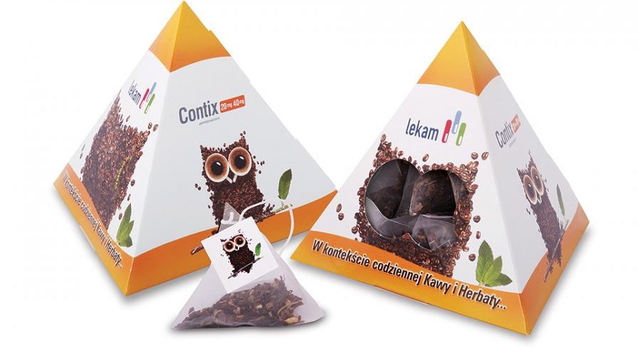 Pyramid with 10 tea bags