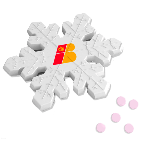 Christmas snowflake mints box