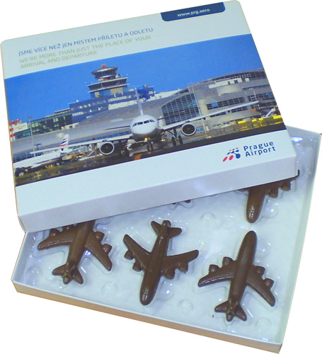 Set of chocolate airplanes 90g